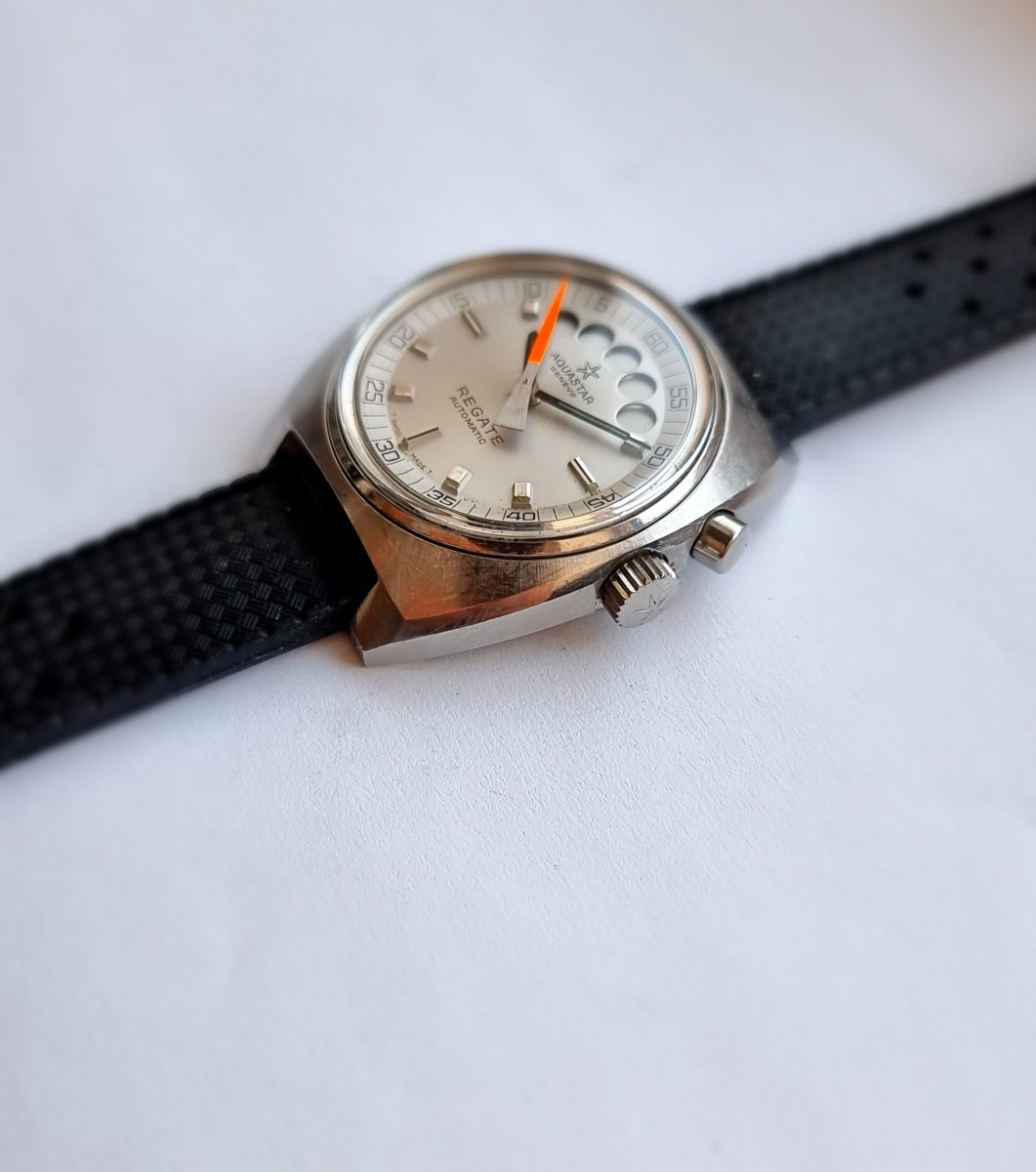 Aquastar Regate Automatic Regatta Timer watch with Lemania Cal 1345 ...