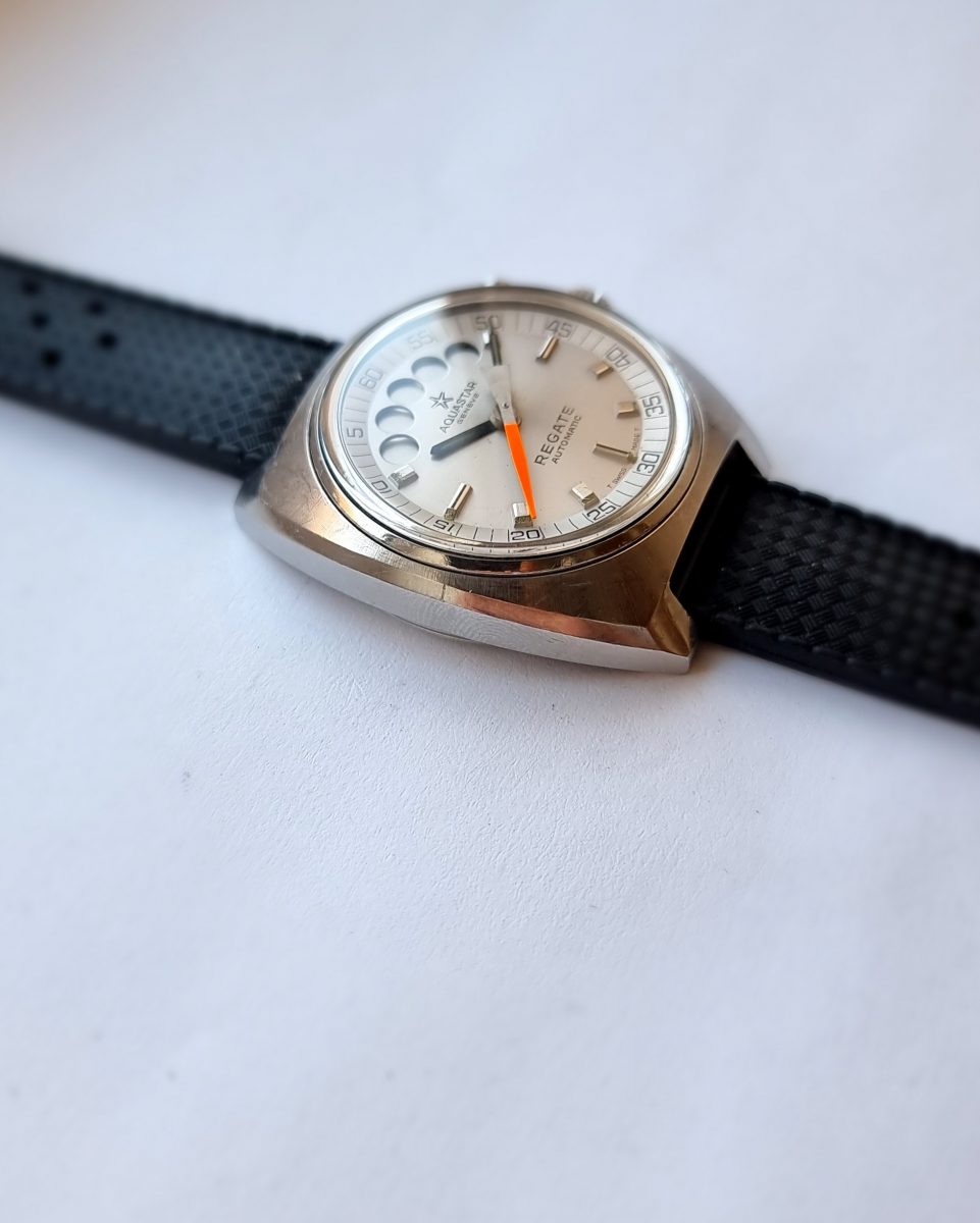 Aquastar Regate Automatic Regatta Timer watch with Lemania Cal 1345 ...