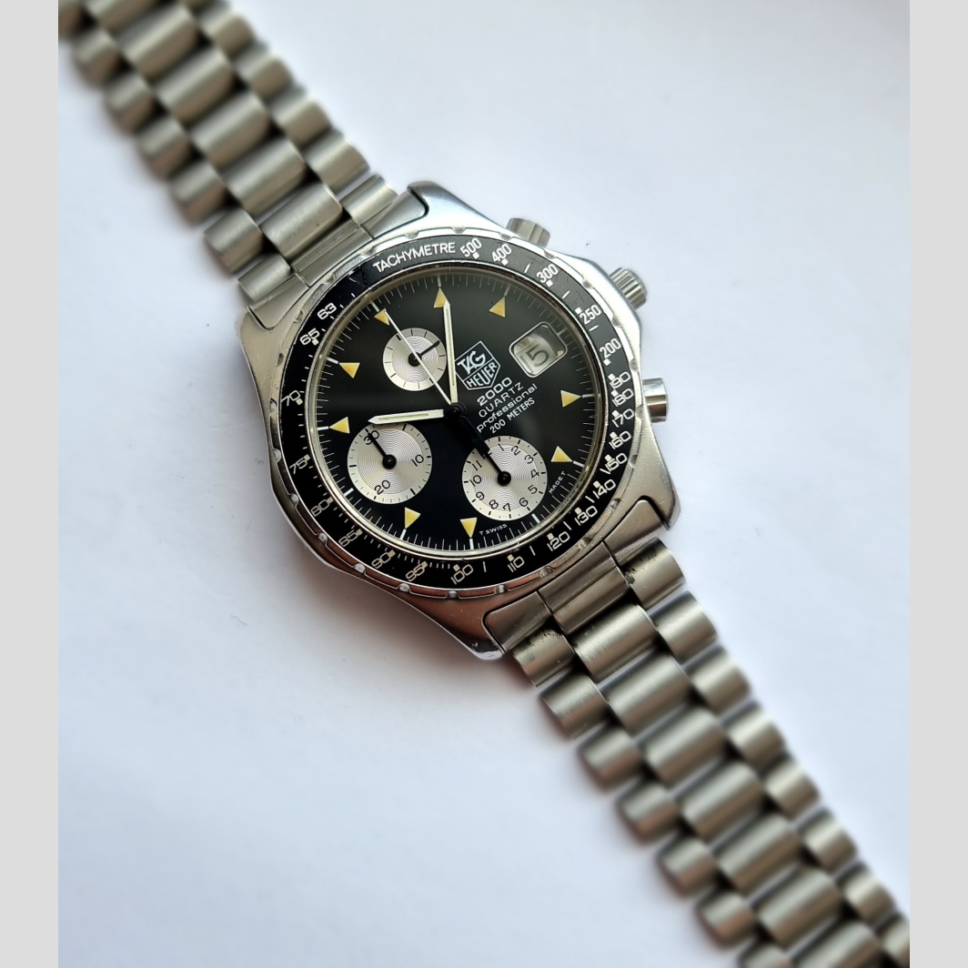 Tag Heuer 2000 Quartz Professional 200 Meters, 273.306 with Tachy bezel ...