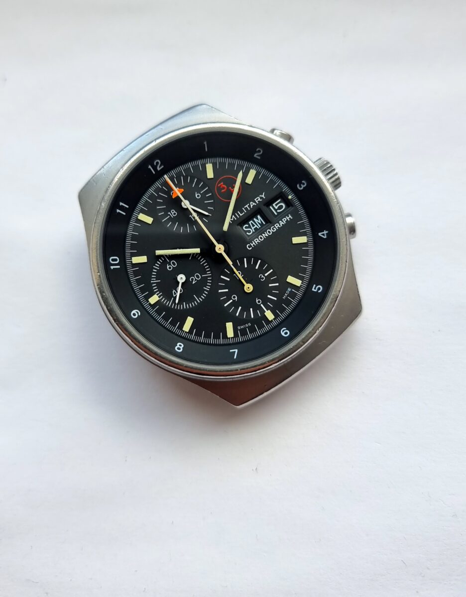 Rare Orfina 3H BUND ‘Military Chronograph’ Dial with Lemania 5100 ...