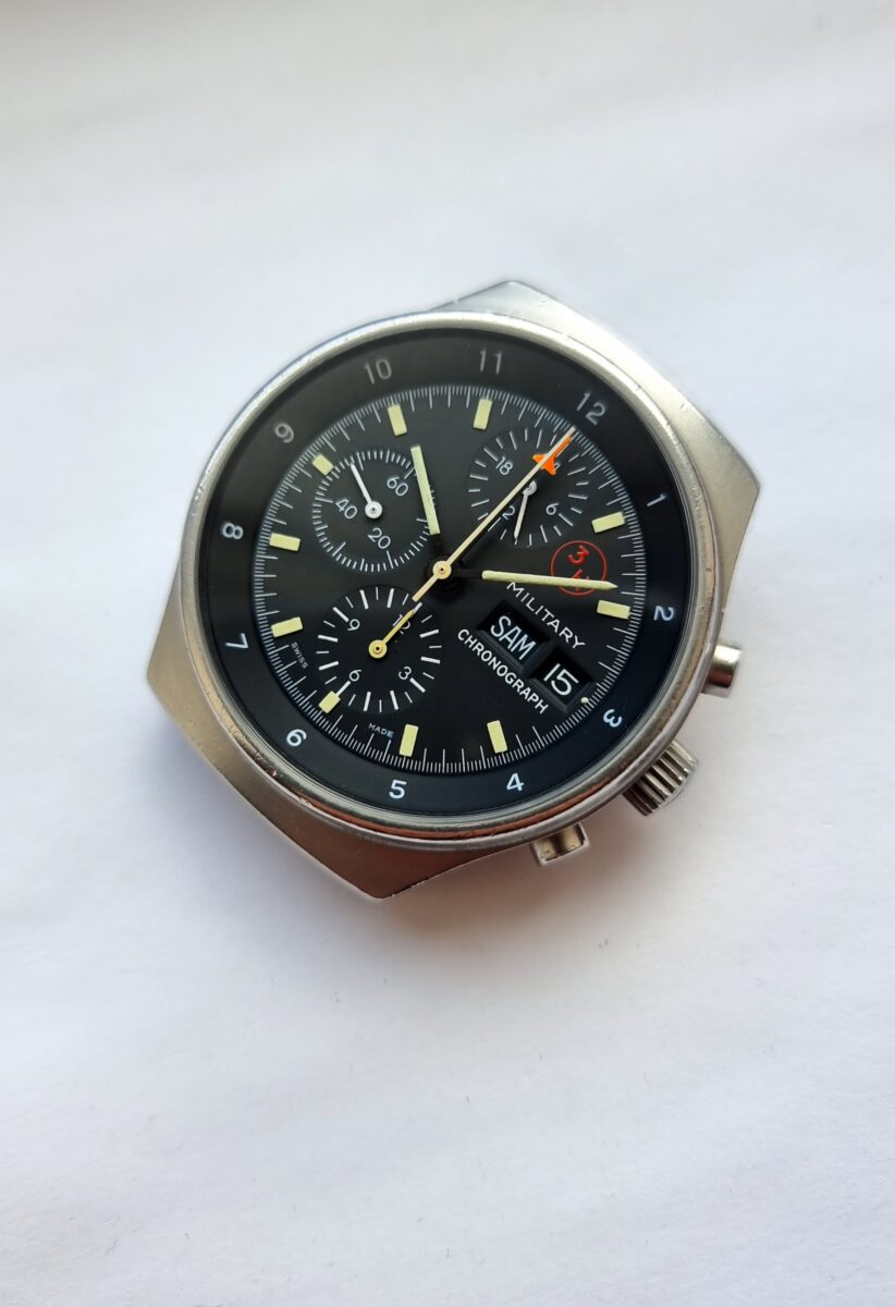 Rare Orfina 3H BUND ‘Military Chronograph’ Dial with Lemania 5100 ...